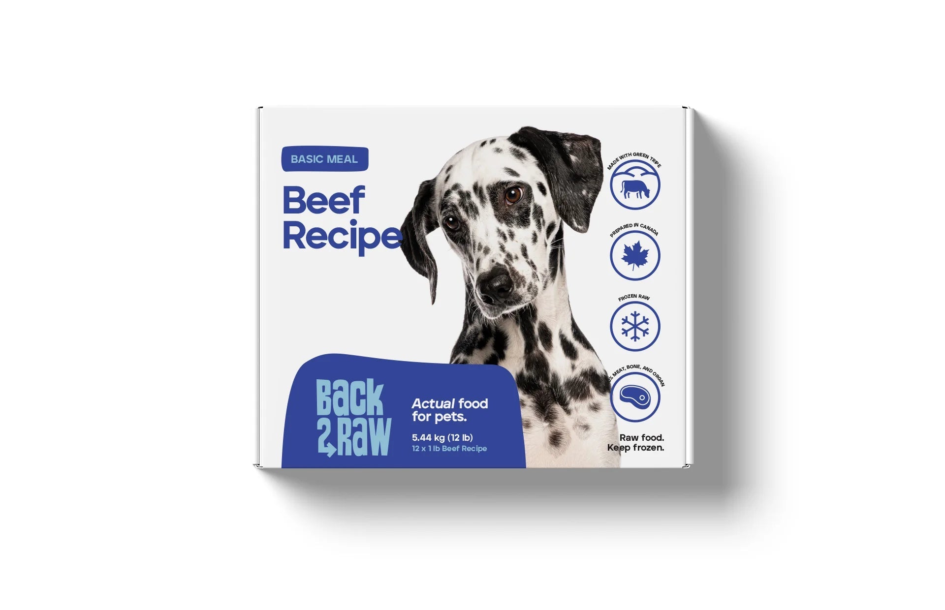 Basic Beef Recipe 12LB - Frozen Raw Food - Back2Raw – PetToba