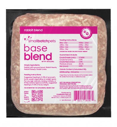 Frozen Rabbit Blend 2lb - Frozen Raw Food - smallbatch – PetToba