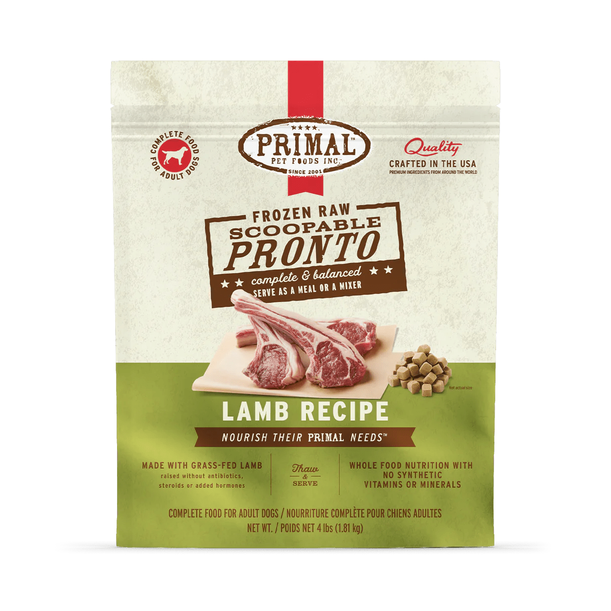 Lamb Canine Raw Pronto - Frozen Raw Dog Food - Primal Pet Foods – PetToba