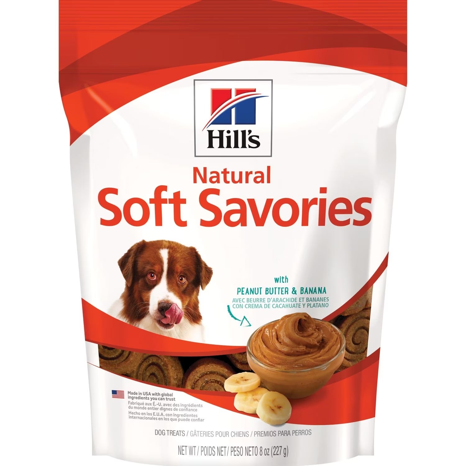 Hill's Natural Soft Savories Peanut Butter & Banana - Dog Treats - Hil ...