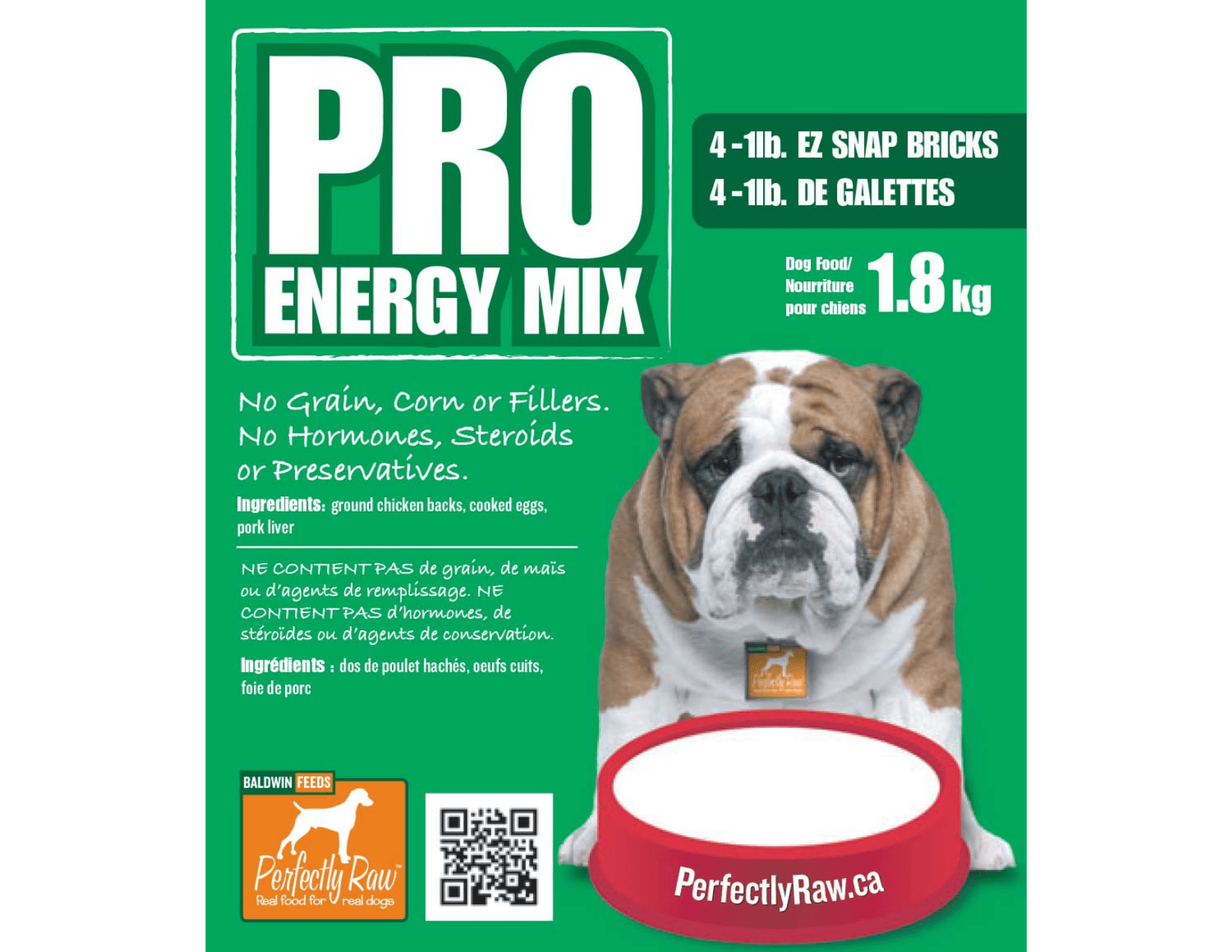 Pro Energy Mix - Frozen Raw Dog Food - Perfectly Raw – PetToba