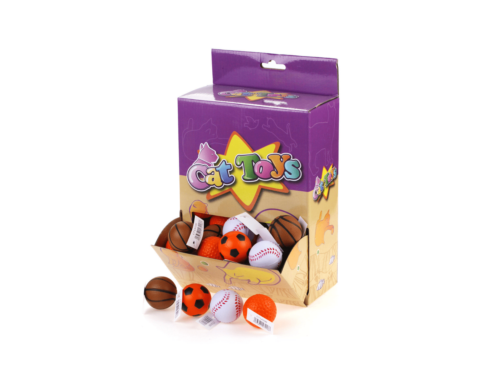 Sponge Sports Ball Cat Toy - WONPET – PetToba