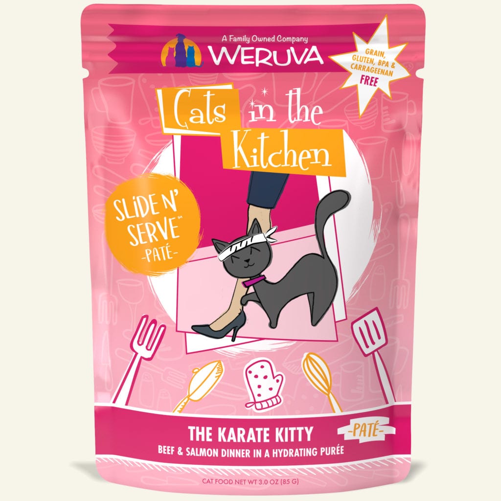 The Karate Kitty (Beef & Salmon Dinner Paté) - Wet Cat Food - 3.0 oz ...