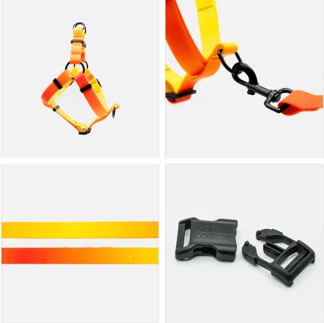 Woof Concept Harness Aqua Sunset - Woof Concept – PetToba